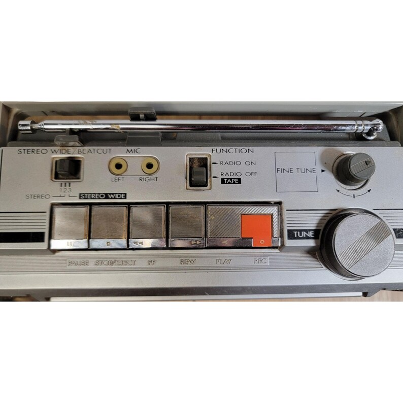 JVC RC-670JW Stereo Radio Cassette Player Recorder Portable Boombox VTG ...