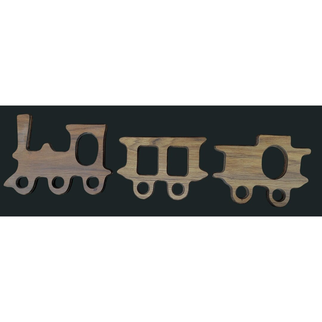 MCM Train Wall Photo Frames Set Wood for Kids Room Nursery Vintage - Etsy