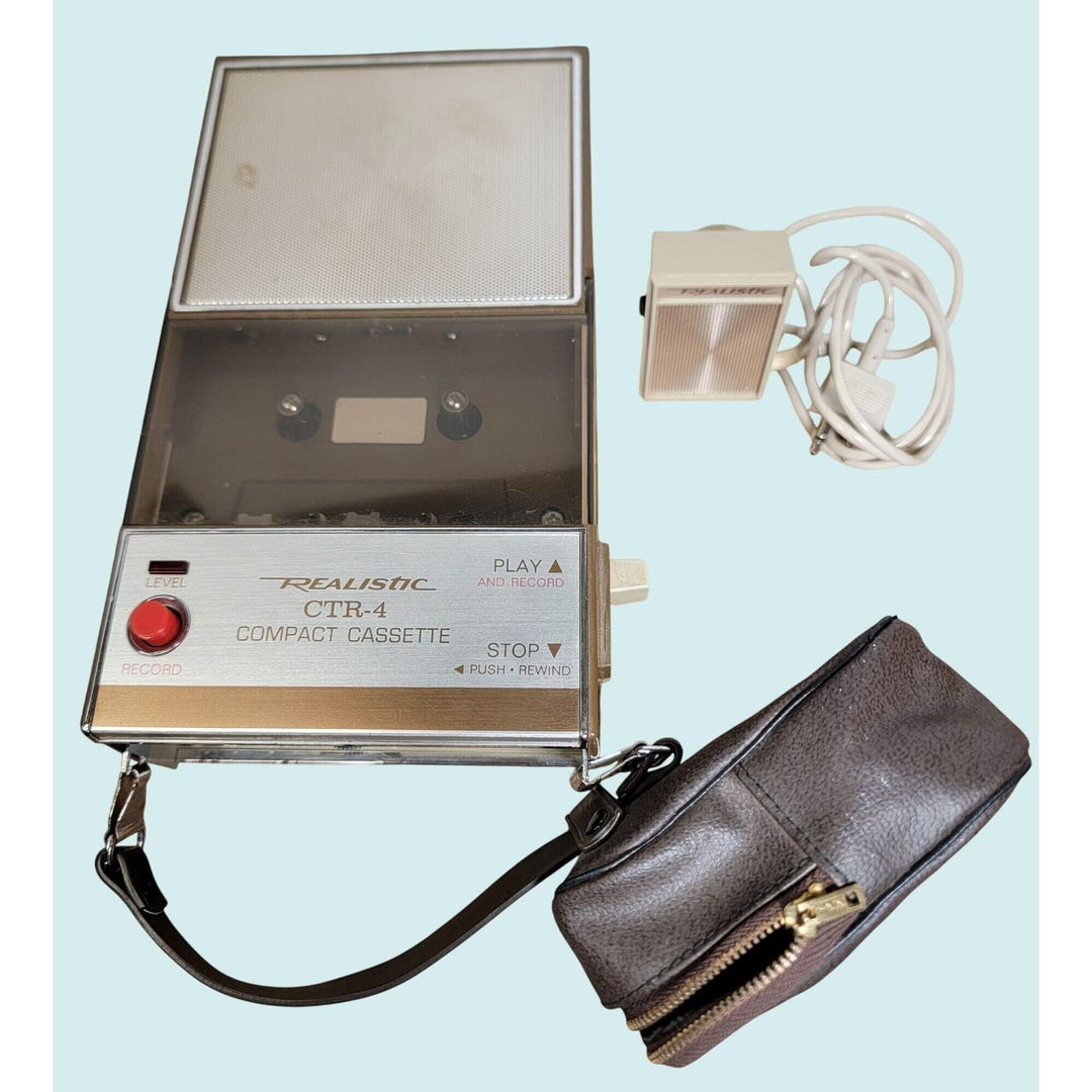 Rare Realistic CTR-4 Compact Cassette Player Recorder Radio Shack Japan ...