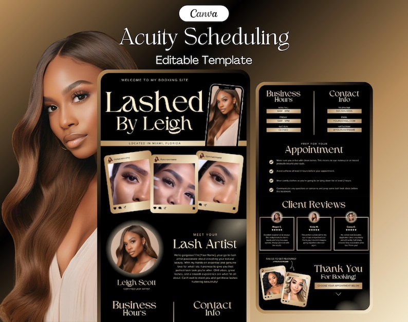 Acuity Scheduling Template, Lash Tech Acuity Scheduling, Lash Tech ...