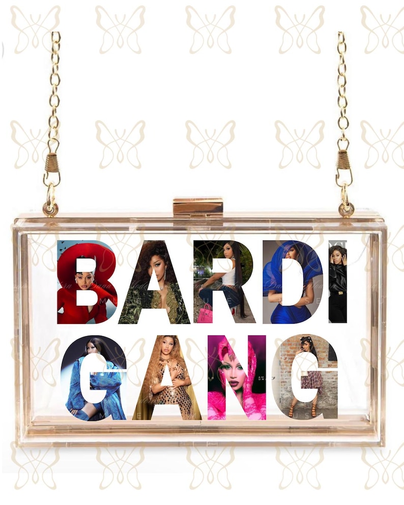 Bardi Gang Cardi B Inspired Clear Acrylic Purse - Etsy