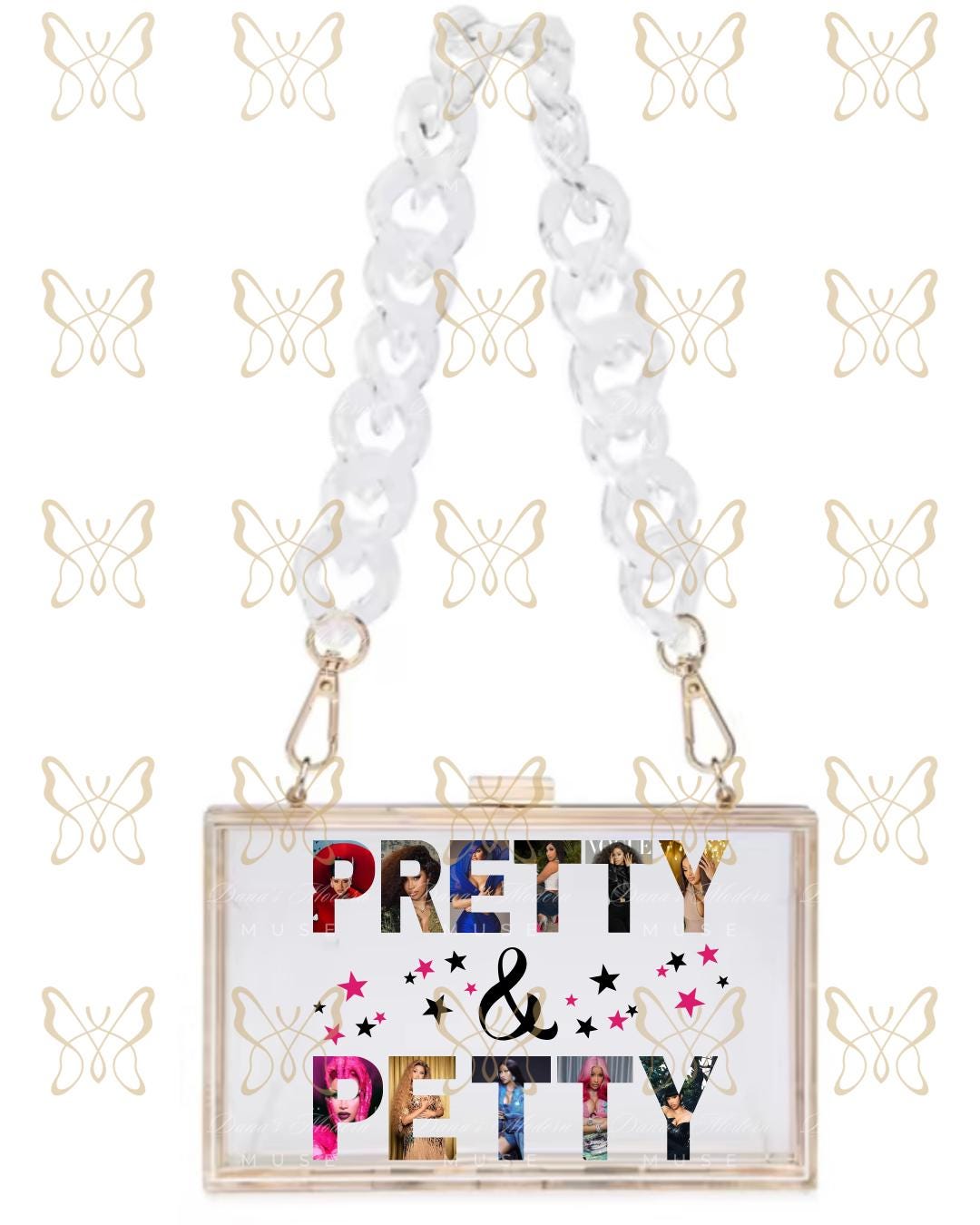 Pretty & Petty – Cardi B Inspired Clear Acrylic Purse - Etsy