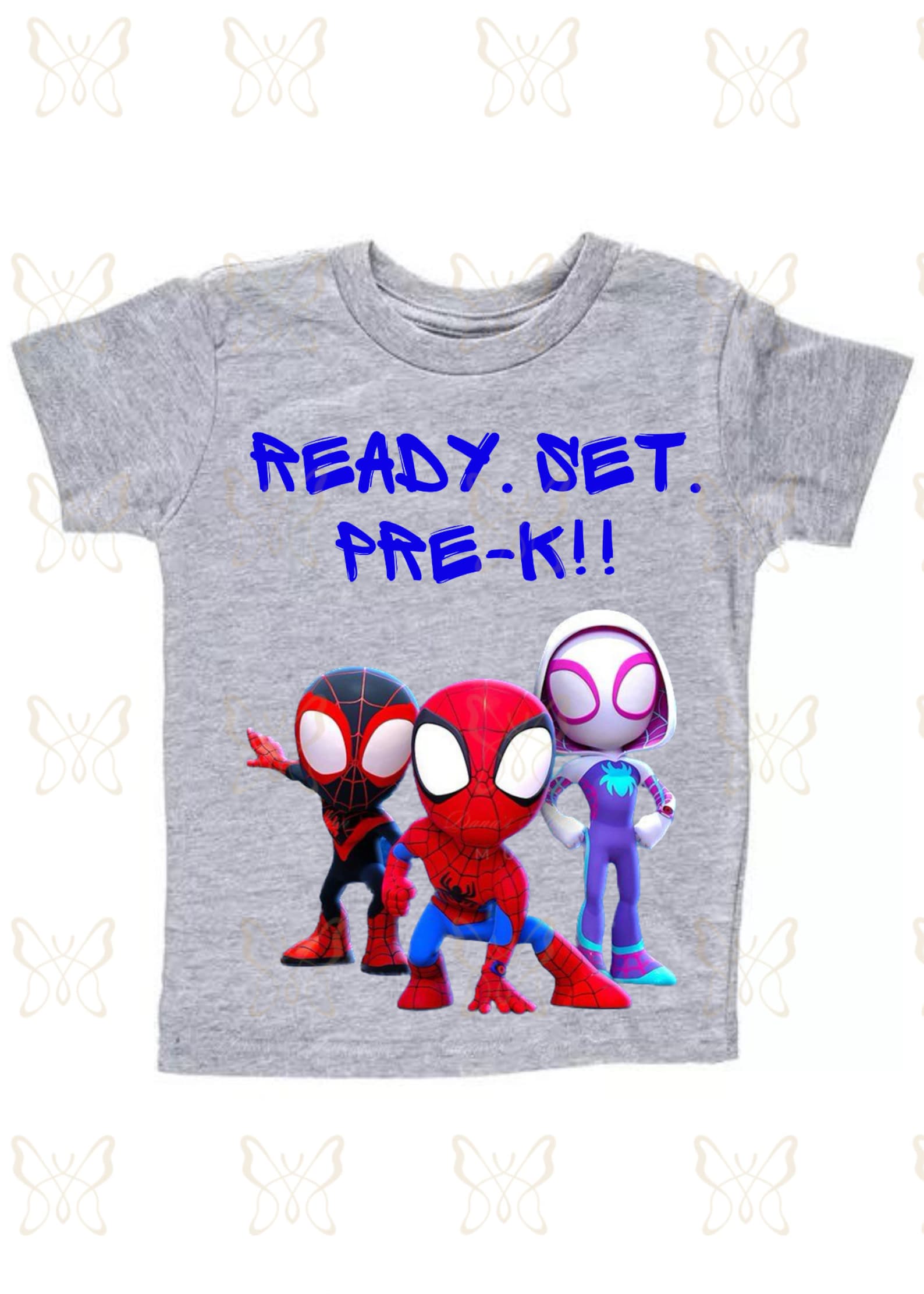 Toddler Boy Pre-k, Pre-school, Ready, Set, Pre-k Spider PNG Image ...