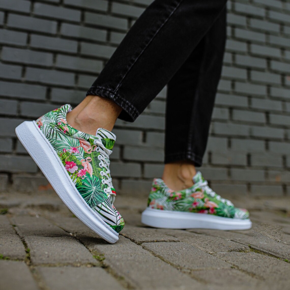 Custom Hand Paint Sneakers Swagg Splash Limited Edition Flamingo ...