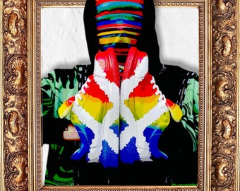 Custom Sneakers, Hand Painted Sneakers Paint Splatter Sneakers Swagg ...