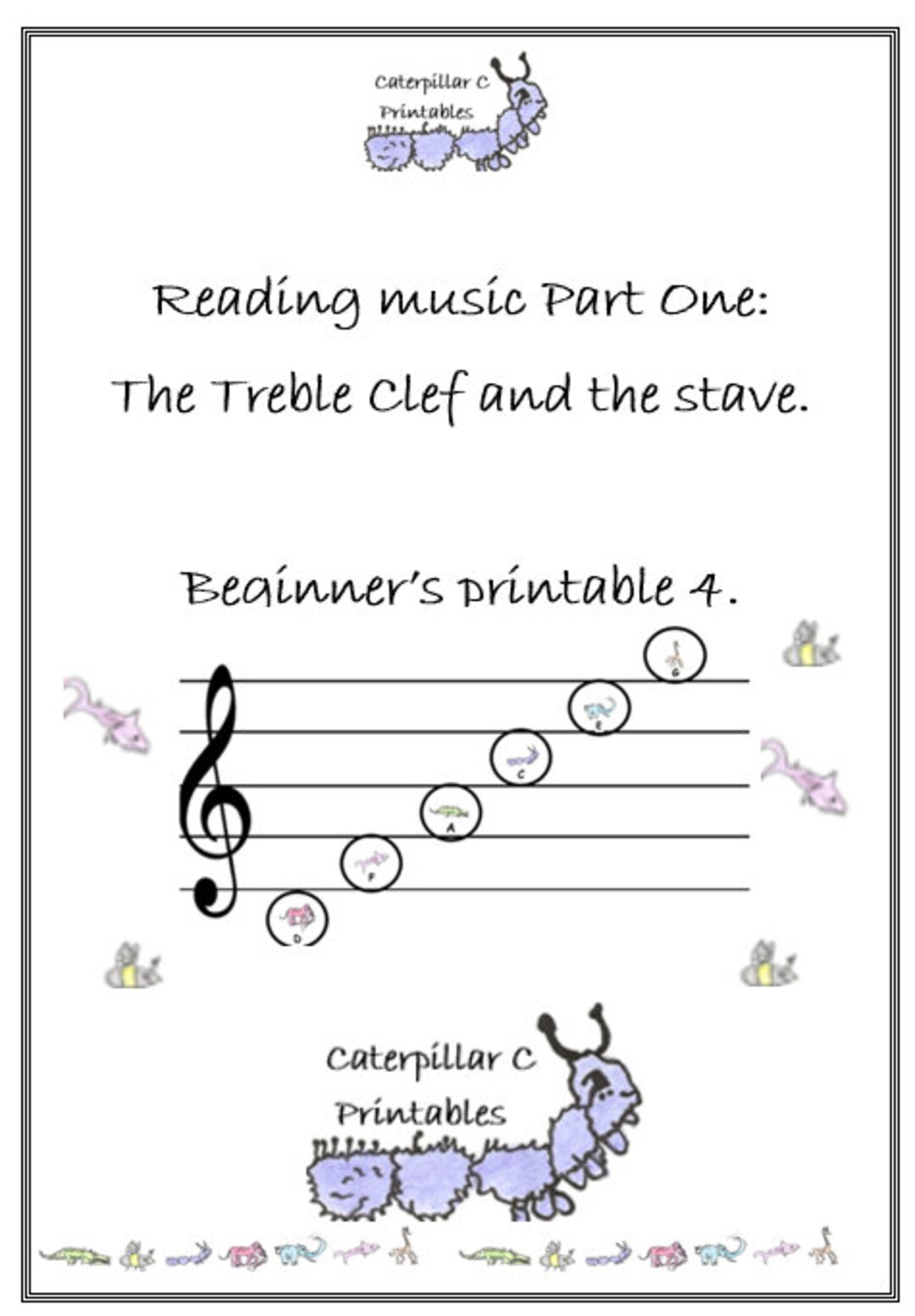 Reading Music Part One: the Treble Clef and the Stave. Beginner's ...