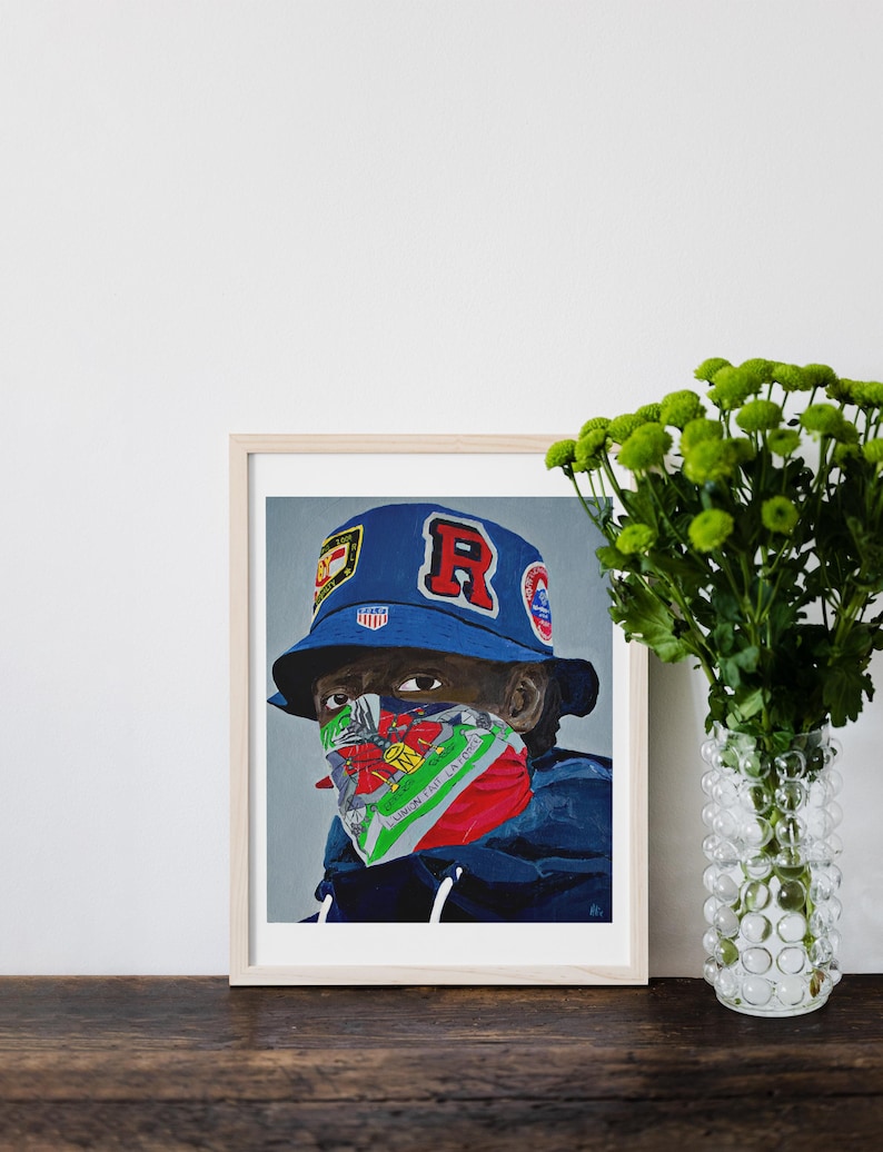 Mach Hommy - Rich Haitian - Acrylic Painting/ Art Print - Hip Hop, Rap ...