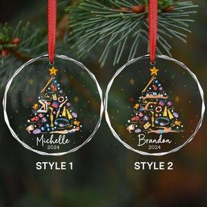 Personalized Swimming Christmas Tree Decor Ornament, Swimmer Christmas ...