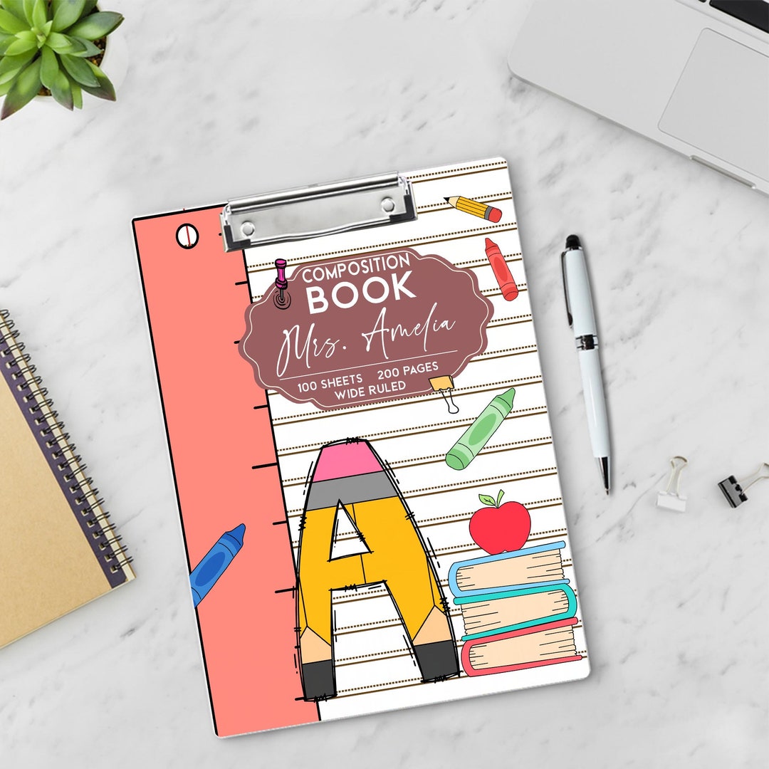 Personalized Teacher Clipboard, Initial Clipboard, Back to School Gift ...
