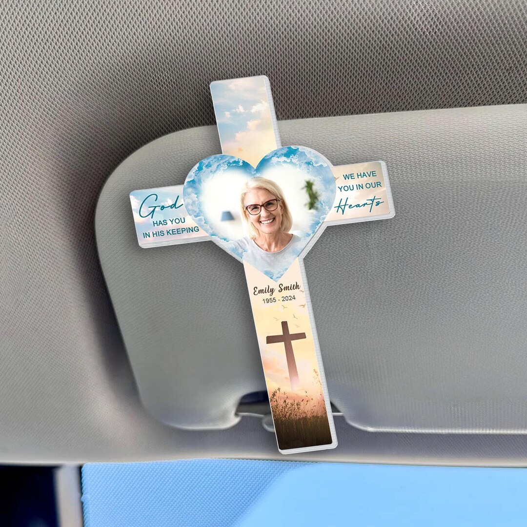 Custom Photo Car Visor Clip, Personalized Memorial Gift, Custom ...