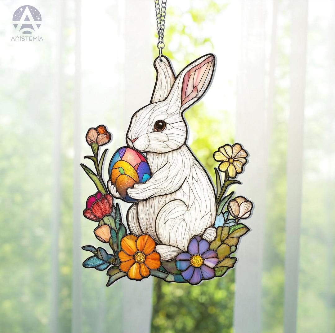 Easter Acrylic Suncatcher, Easter Egg Window Decor, Easter Suncatcher ...