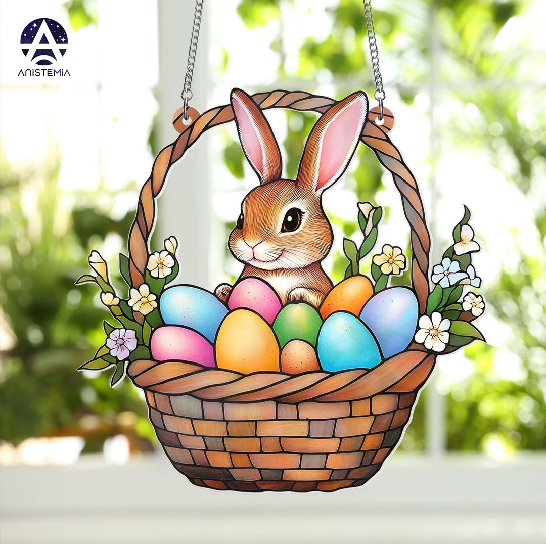 Easter Acrylic Suncatcher, Easter Egg Window Decor, Easter Suncatcher ...