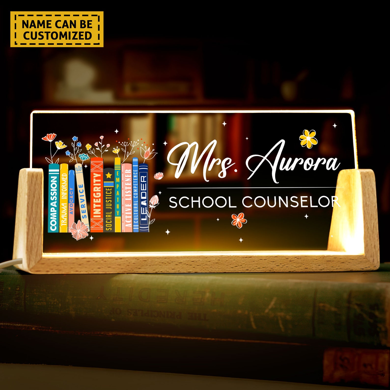 School Counselor Name Sign, Teacher Appreciation Gifts, Personalized ...