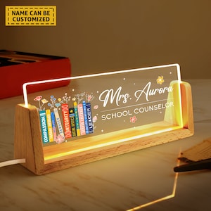 School Counselor Name Sign, Teacher Appreciation Gifts, Personalized ...