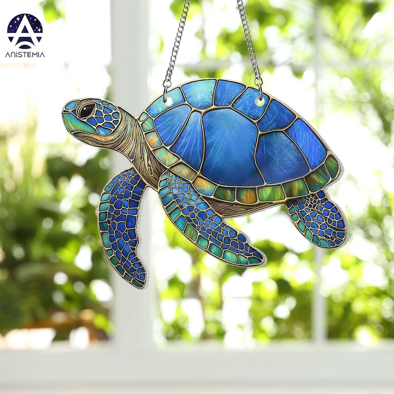 Turtle Suncatcher - Etsy