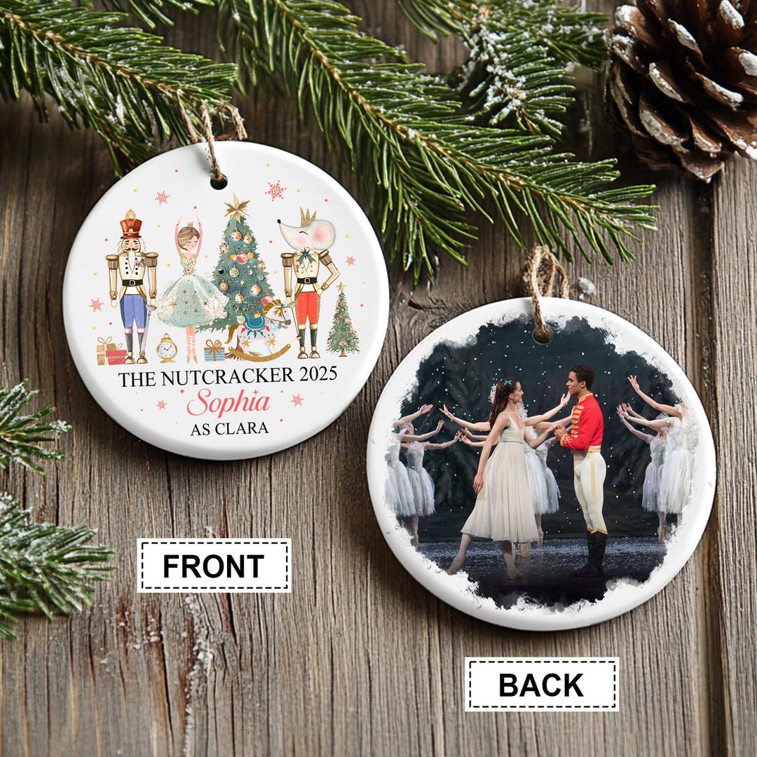 Personalized Nutcracker Roles Ornament With Name and Photo, Nutcracker ...
