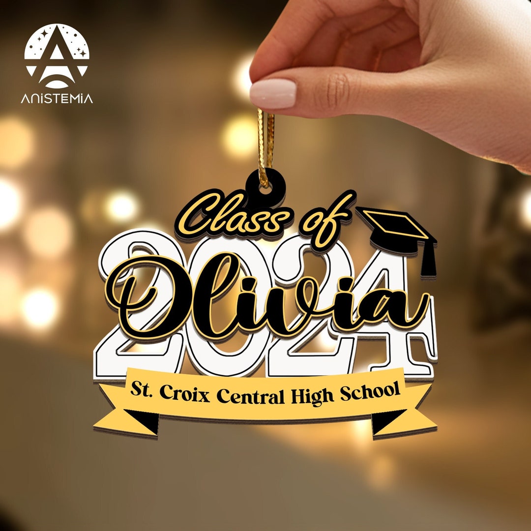 Personalized Graduation Ornament, Personalized School Ornament, Custom ...