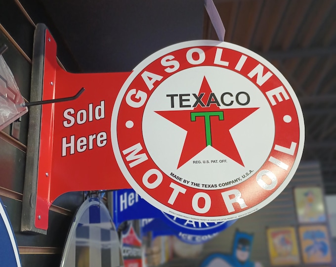Huge 24 Embossed Texaco Metal Sign Vintage Garage Man Cave - Etsy