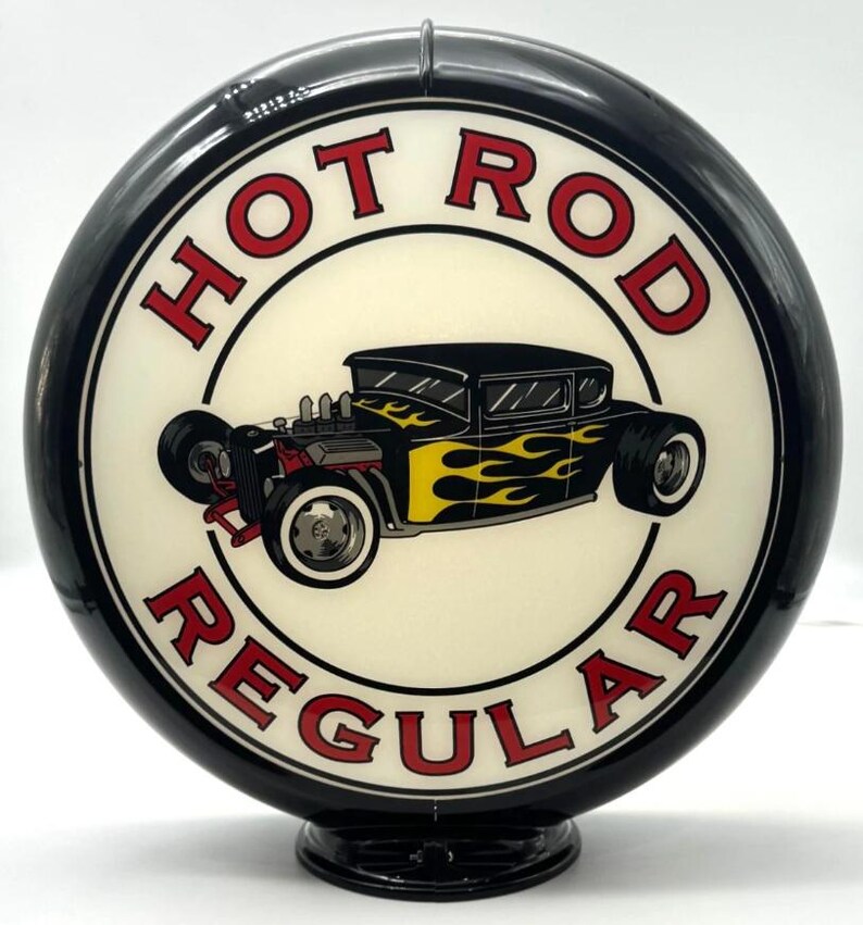 13.5" Hot Rod Supreme Gas Pump Globe WITH or WITHOUT Heavy Duty Light ...