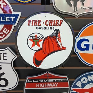 Red Hat Motor Oil Tin Sign 12" Garage Decor for Men Man Cave Wall Decor ...