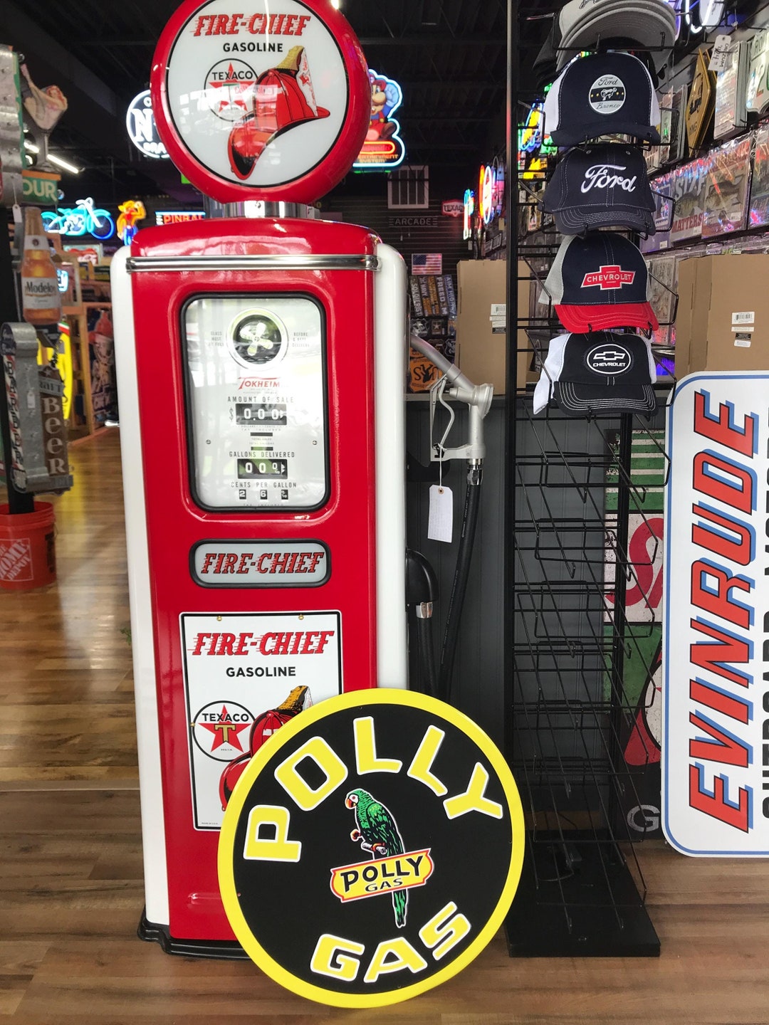 24" Polly Gas Sign Oil and Gas Station Decor Garage Decor for Men Bird ...