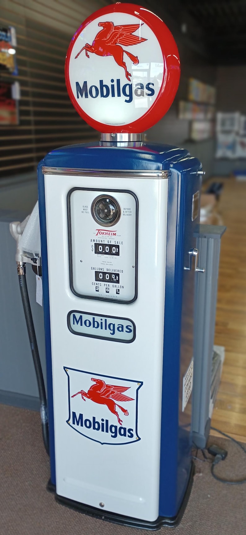 6" Polished Aluminum Globe Mounting Ring for Gas Pump Stamped Globe ...