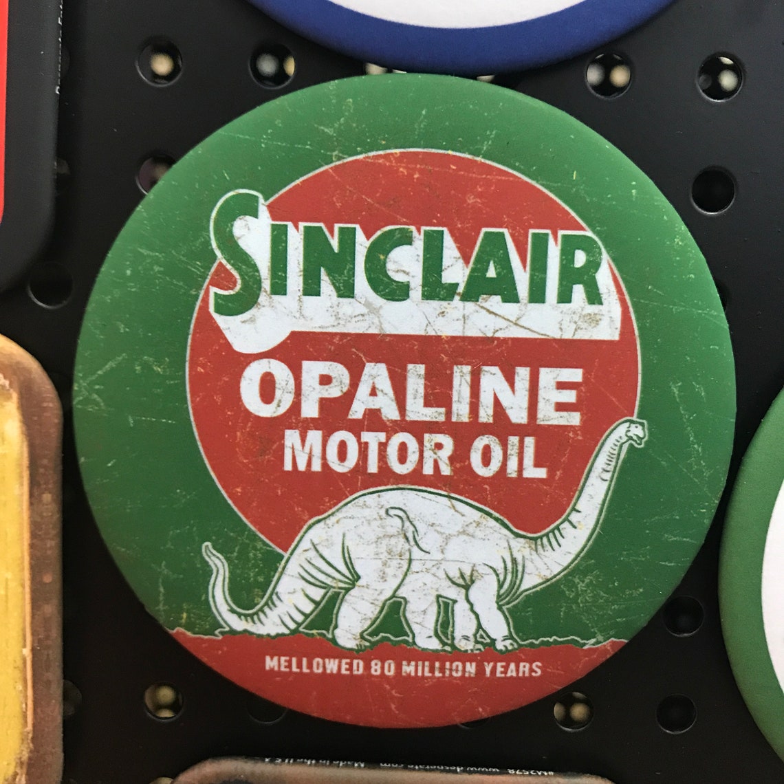 3 Gas Station Magnets Texaco Sinclair Mobil Garage Fridge Magnets Auto ...