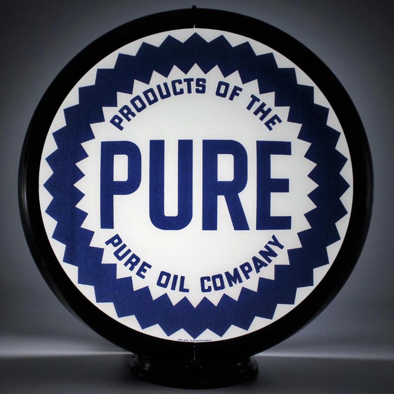 13.5" Pure Gas Pump Globe WITH or WITHOUT Heavy Duty Light Base Gas ...