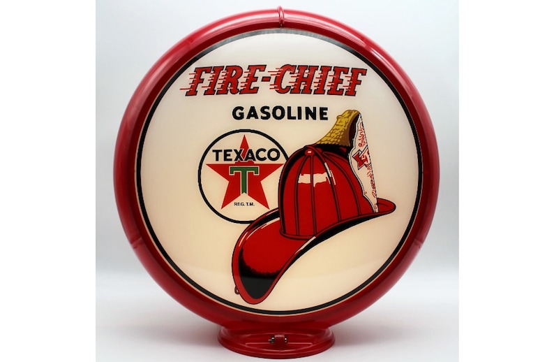 13.5" Texaco Texas Company Gas Pump Globe WITH or WITHOUT Heavy Duty ...