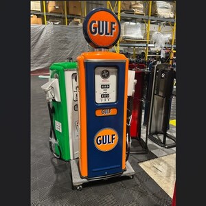 13.5" New Style Gulf Gas Pump Globe WITH or WITHOUT Heavy Duty Light ...