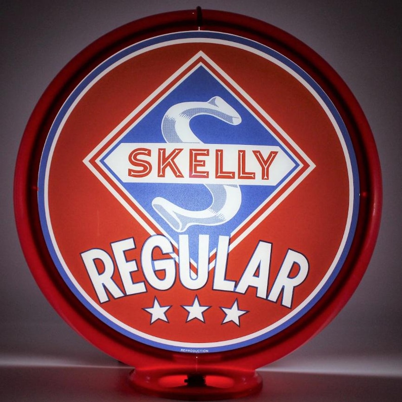 13.5" Skelly Regular Gas Pump Globe WITH or WITHOUT Heavy Duty Light ...