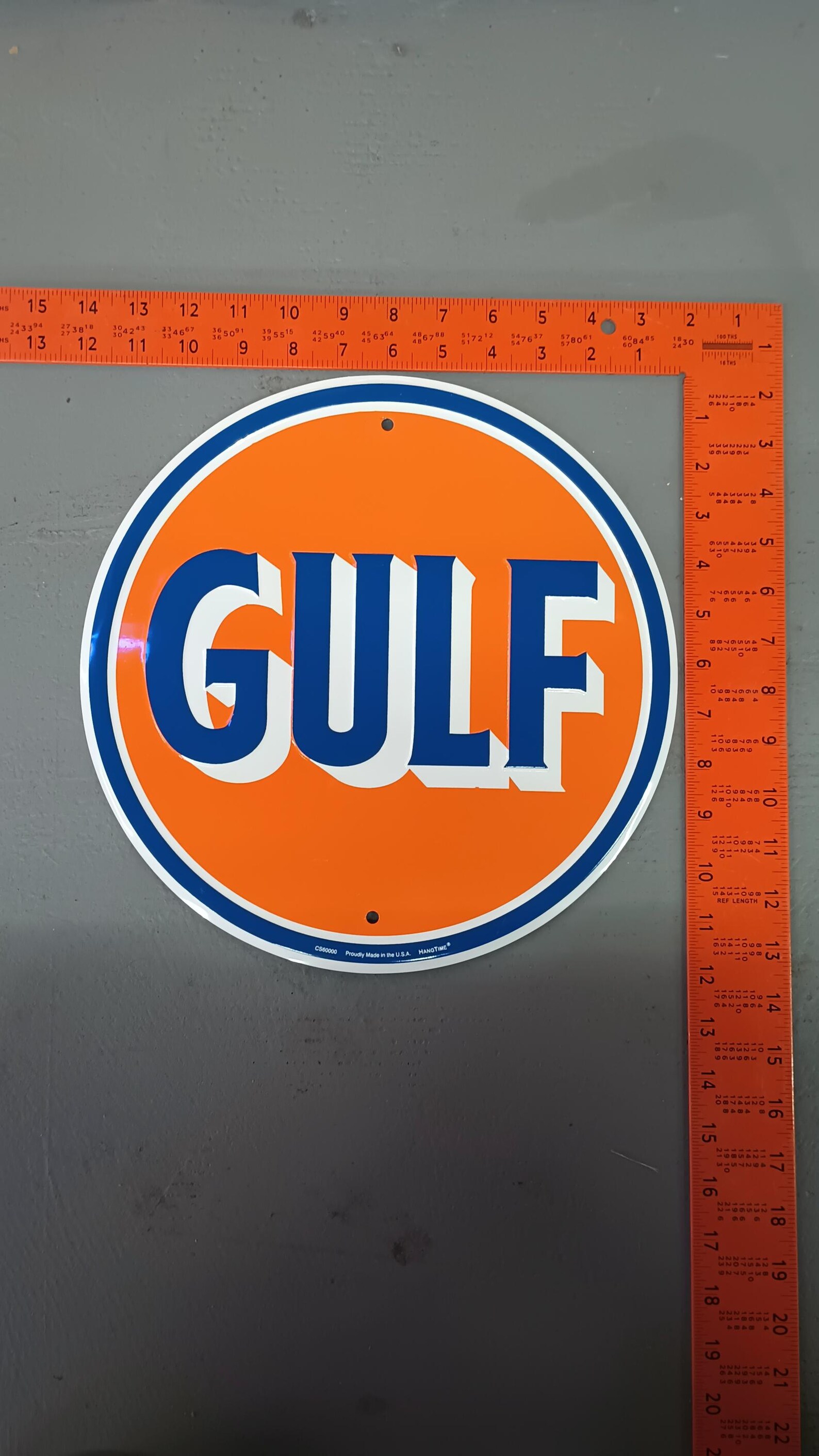 Gulf Gas Tin Sign 12" Old Gulf Gas Signs Garage Decor for Men ...