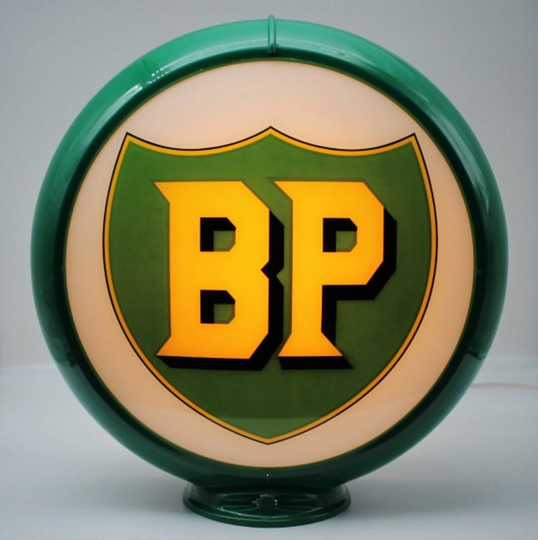 13.5" BP Gas Pump Globe WITH or WITHOUT Heavy Duty Light Base Barn ...