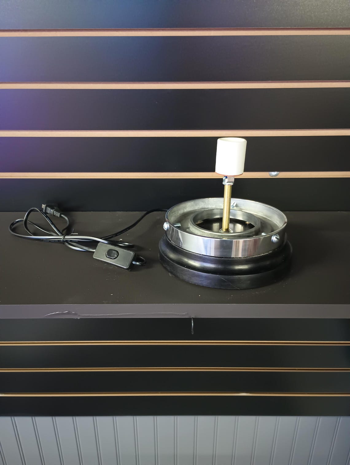 6" Polished Aluminum Globe Mounting Ring for Gas Pump Stamped Globe ...