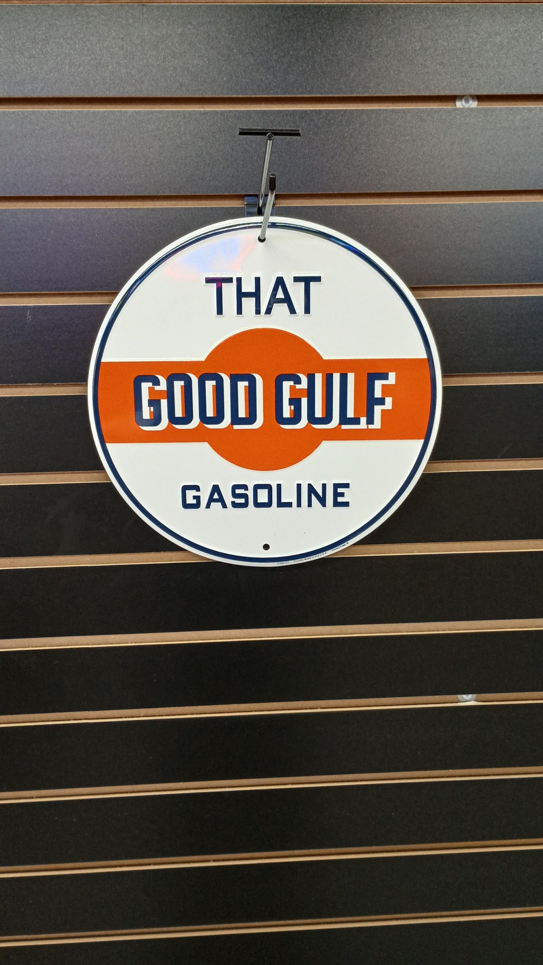 That Good Gulf Gasoline Tin Sign 12" Gulf Gas Signs Garage Decor for ...