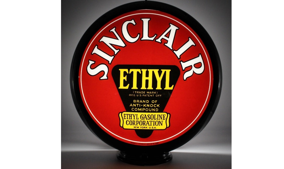 13.5" Sinclair Ethyl Gas Pump Globe WITH or WITHOUT Heavy Duty Light ...