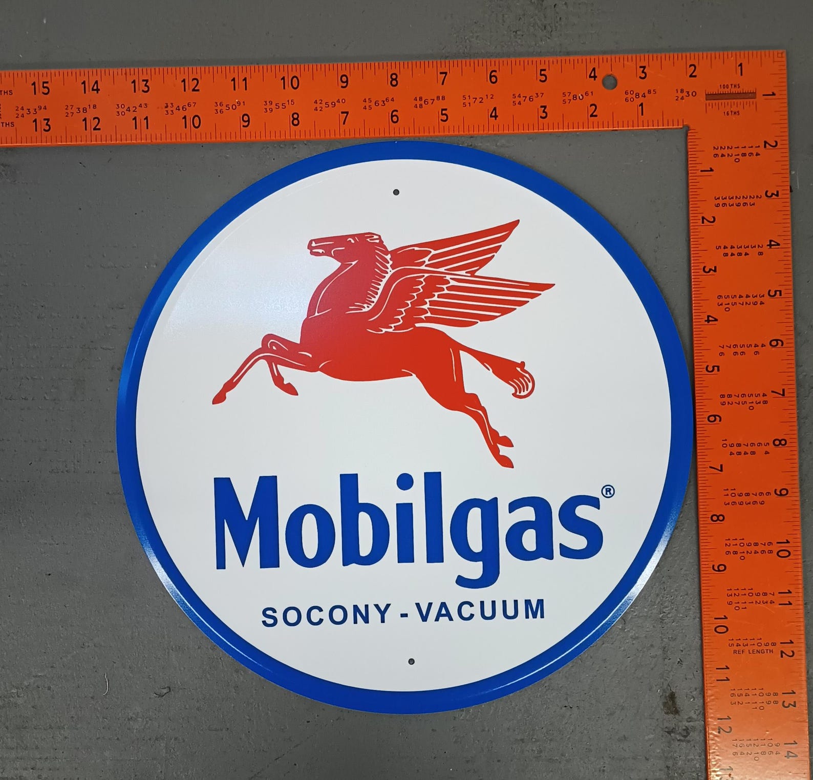 Mobil Pegasus Tin Sign 12" Mobilgas Signs Mobil Gas Station Themed ...