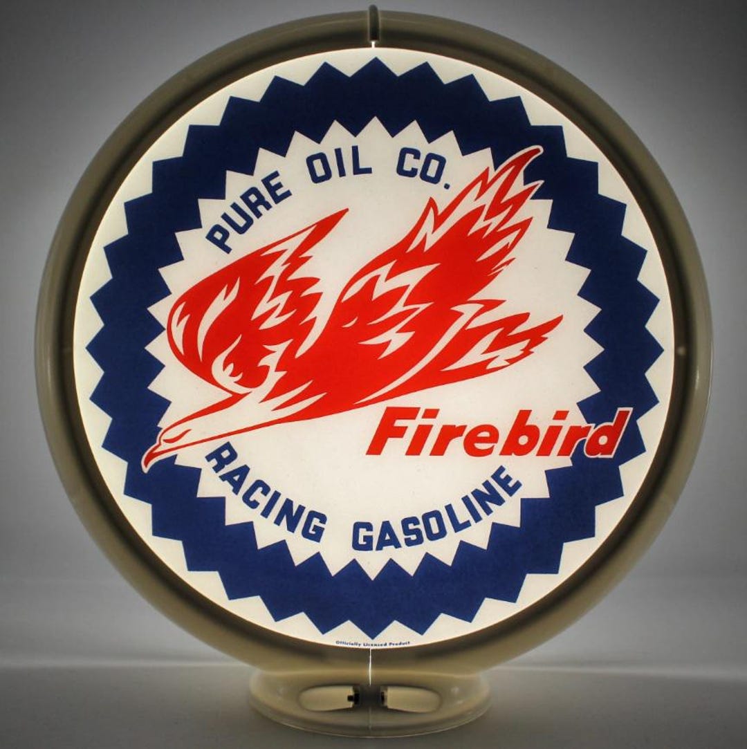 13.5" Pure Firebird Gas Pump Globe WITH or WITHOUT Heavy Duty Light ...