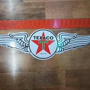 Texaco Flange Sign Texaco Gas Station Signs Garage Decor Men Man Cave ...
