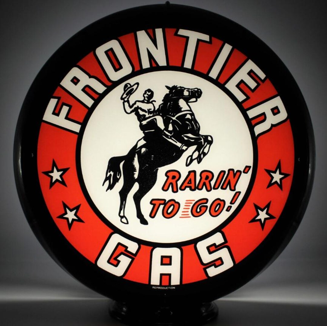 13.5" Frontier Gas Pump Globe WITH or WITHOUT Heavy Duty Light Base ...