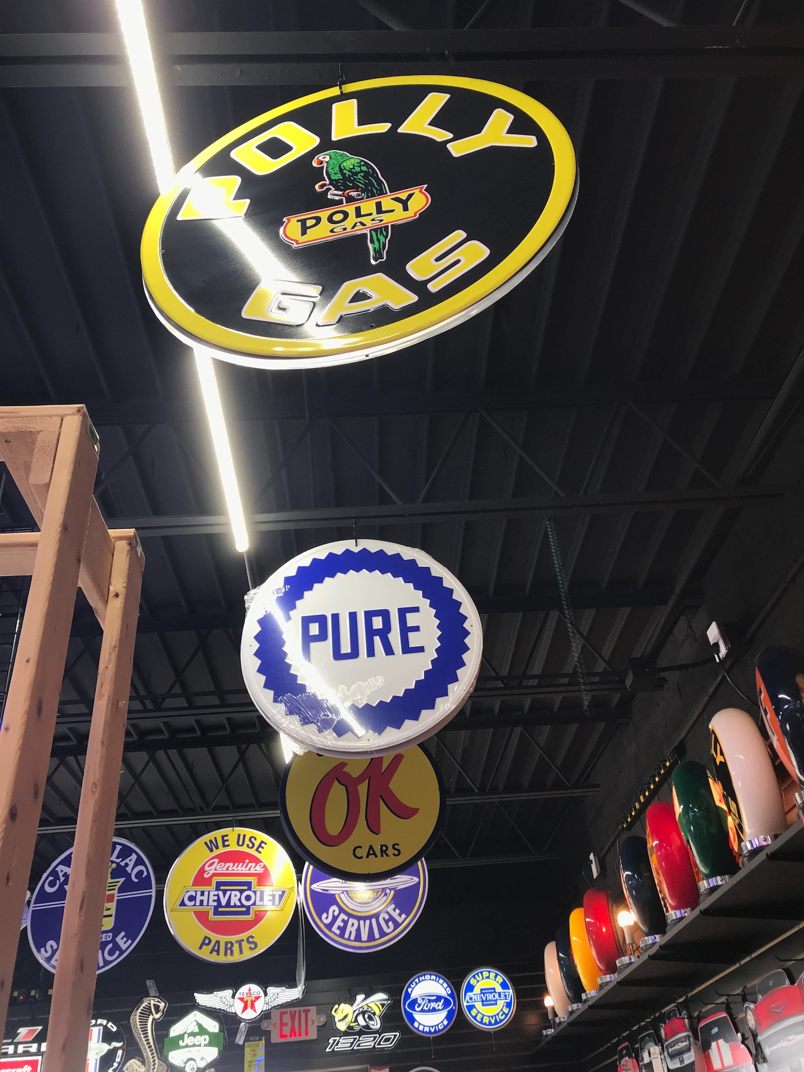 24" Red Crown Gasoline Sign Oil and Gas Station Decor Garage Decor for ...