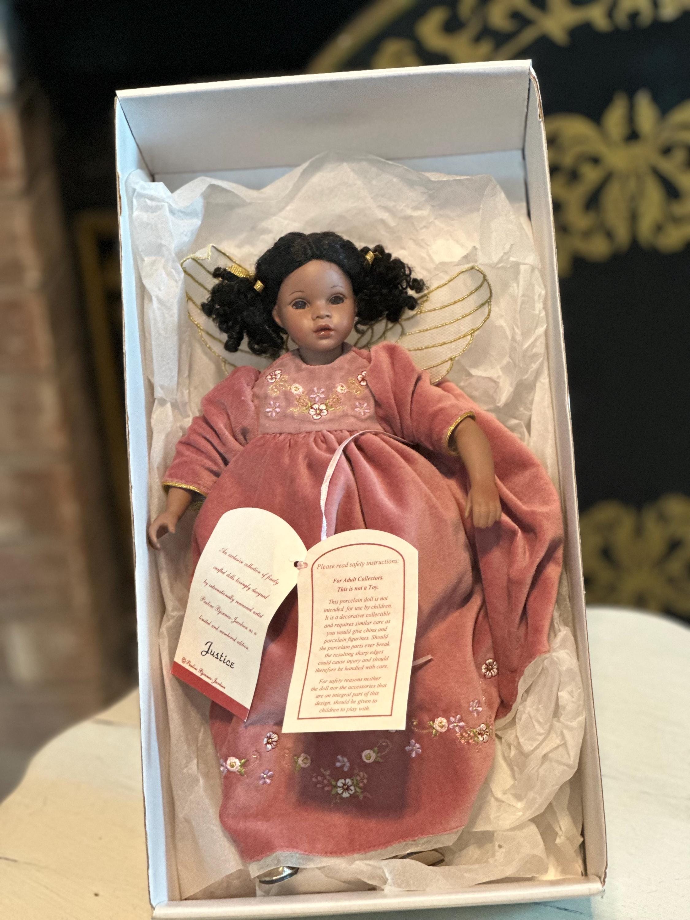 12” Dolls by Pauline “justice” Porcelain & Cloth Doll Angel Adorable - Etsy