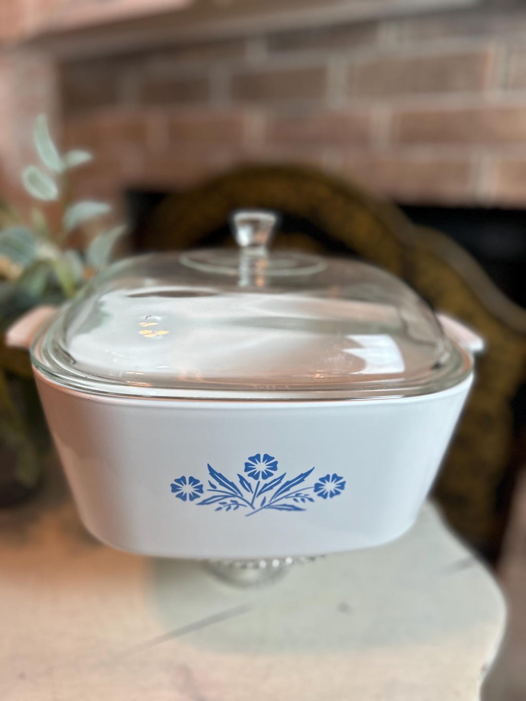 Rare CORNING WARE Four 4 Quart Casserole Dish P-84-b Blue CORNFLOWER ...