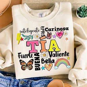 Tia Png Sublimation Design Download, Spanish Aunt Png, Tia Design Png ...