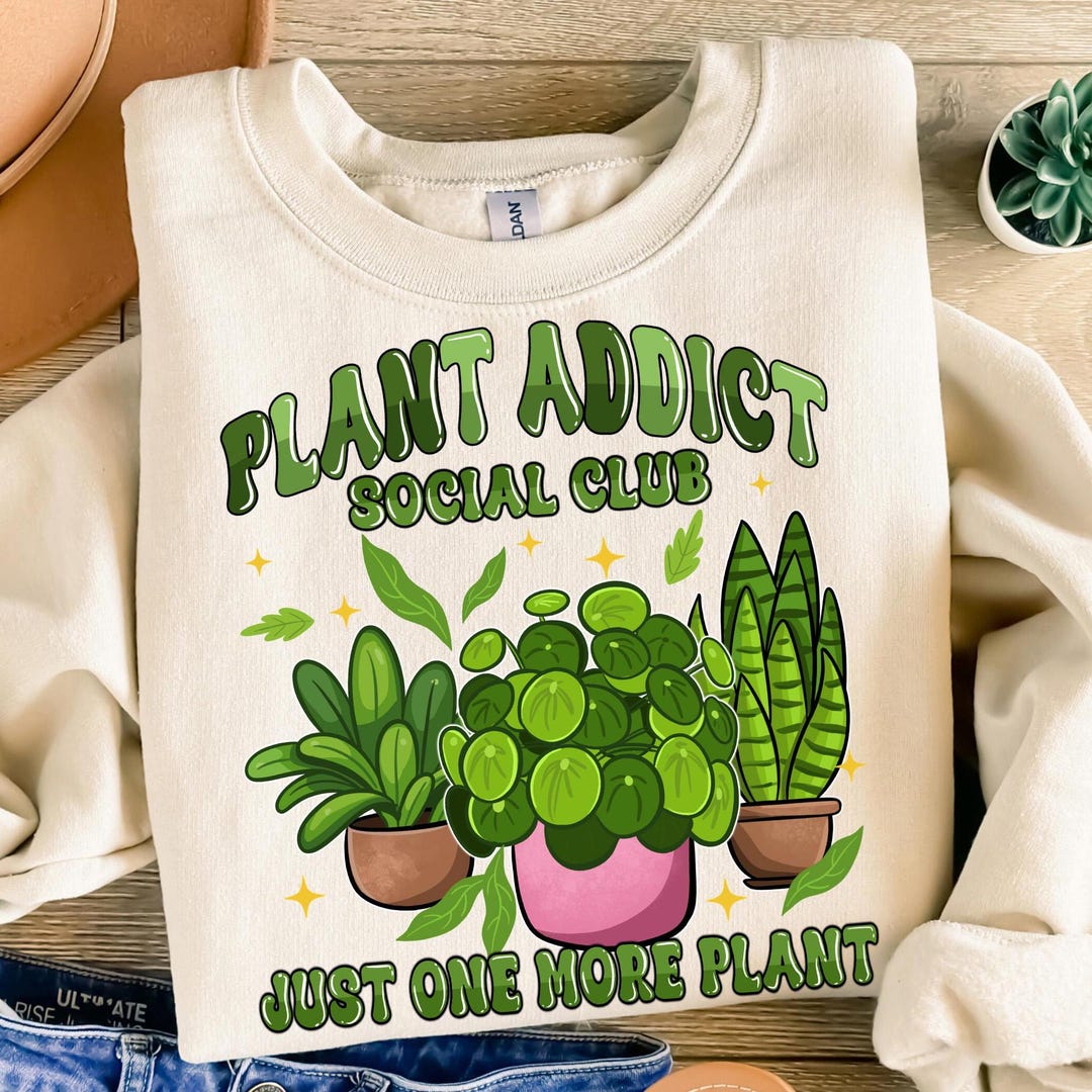 Plant Addict Social Club Png Sublimation Design Download, Cute Cactus ...