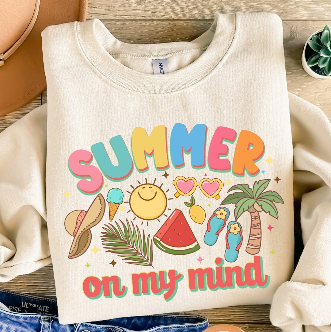 Summer on My Mind Png Sublimation Design Download, Hello Summer Png ...