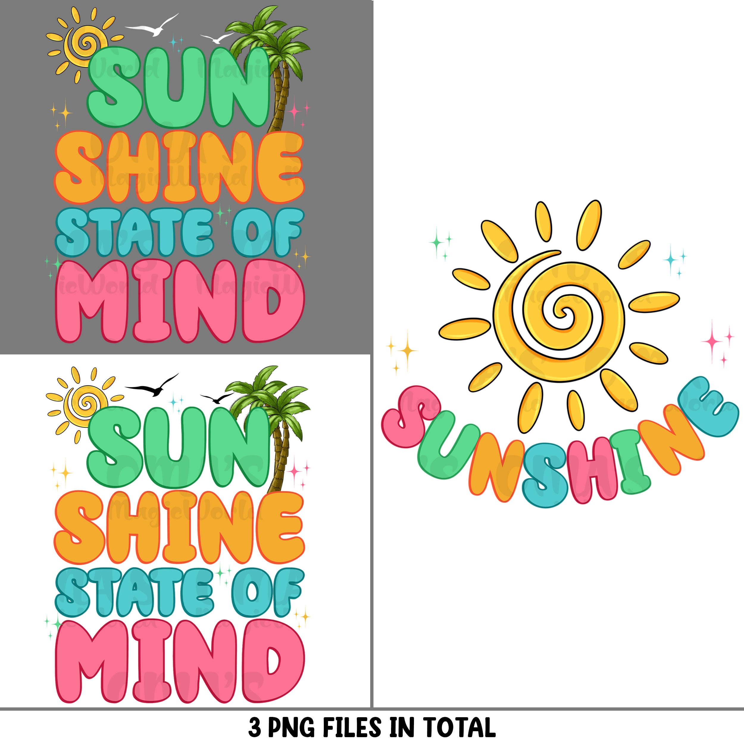 Sunshine State of Mind Png Sublimation Design Download, Hello Summer ...