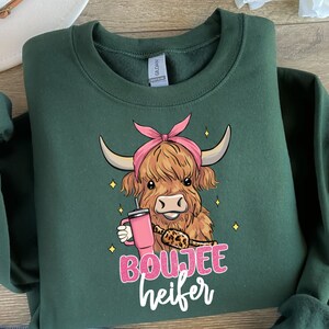 Cow Boujee Heifer Png Sublimation Design Download, Hand Drawn Cow Png ...