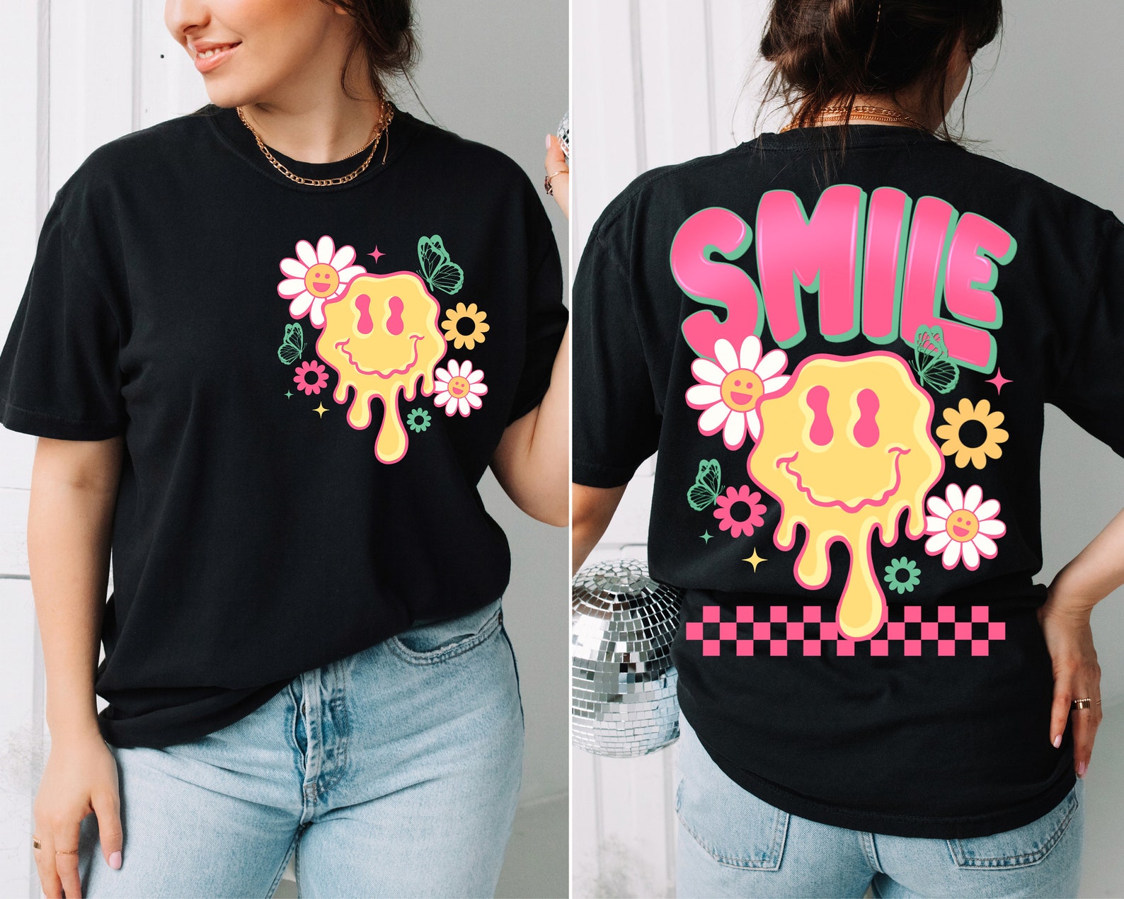 Smile Drippy Smiley Face Png Sublimation Design Download, Groovy Png ...