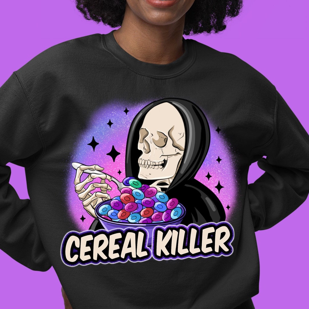 Cereal Killer Png Sublimation Design Download, Snarky Skeleton Png ...
